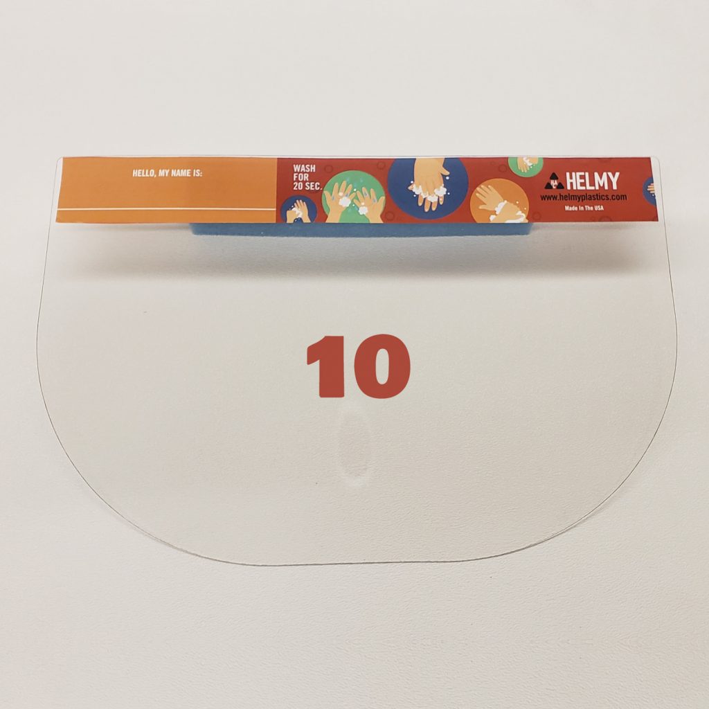 Case of 100 Face Shields – helmyplastics.com