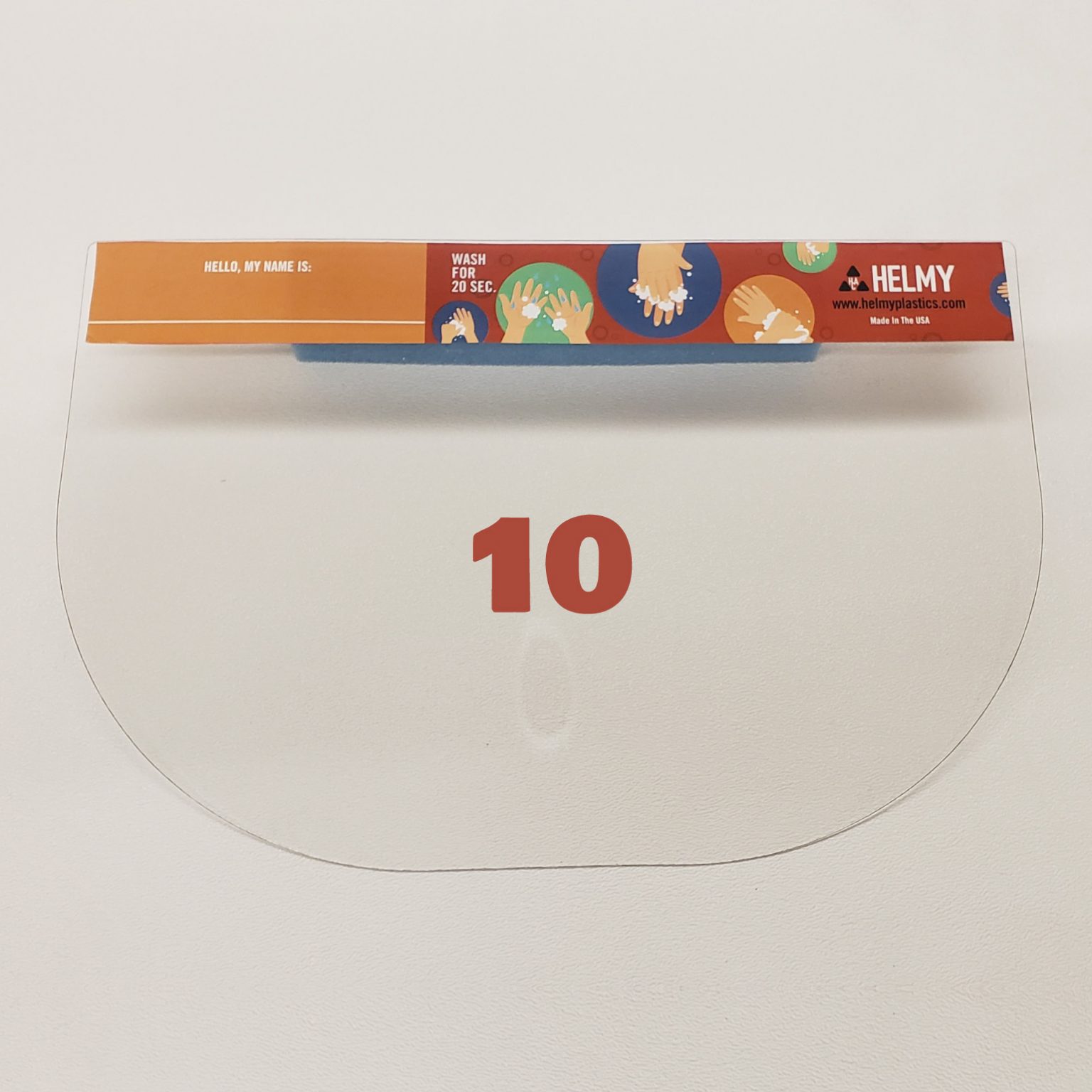 Case of 100 Face Shields | helmyplastics.com